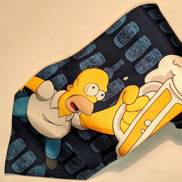 Accessories | Homer Simpson With A Beer Novelty Tie | Poshmark